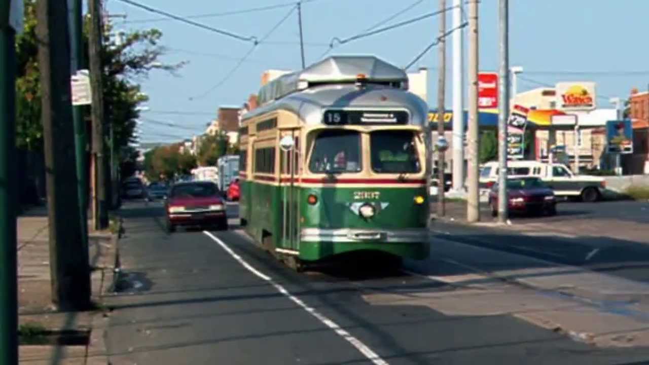 SEPTA FAN TRIP Route 15 featuring a K Car and a PCC II - YouTube