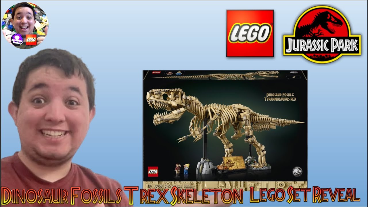 Lego Jurassic Park : Dinosaur Fossils - T.Rex Skeleton - Lego Set ...