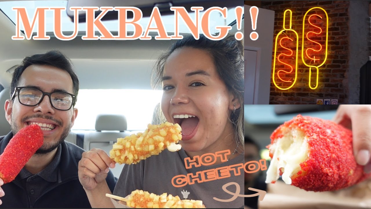 KOREAN CORNDOGS MUKBANG! - YouTube
