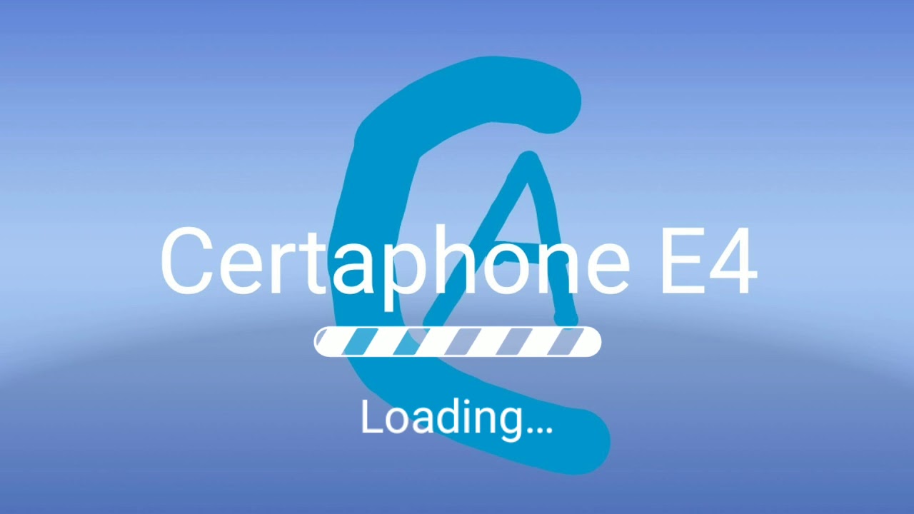 Certaphone E4 Start up battery empty shut down - YouTube