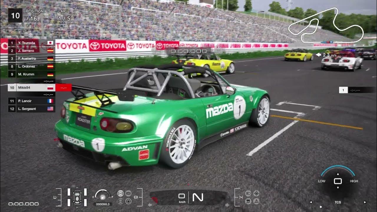 Eunos Roadster Touring Car | Sportsland SUGO 5 Laps | Assetto Corsa + GT7 HUD - YouTube
