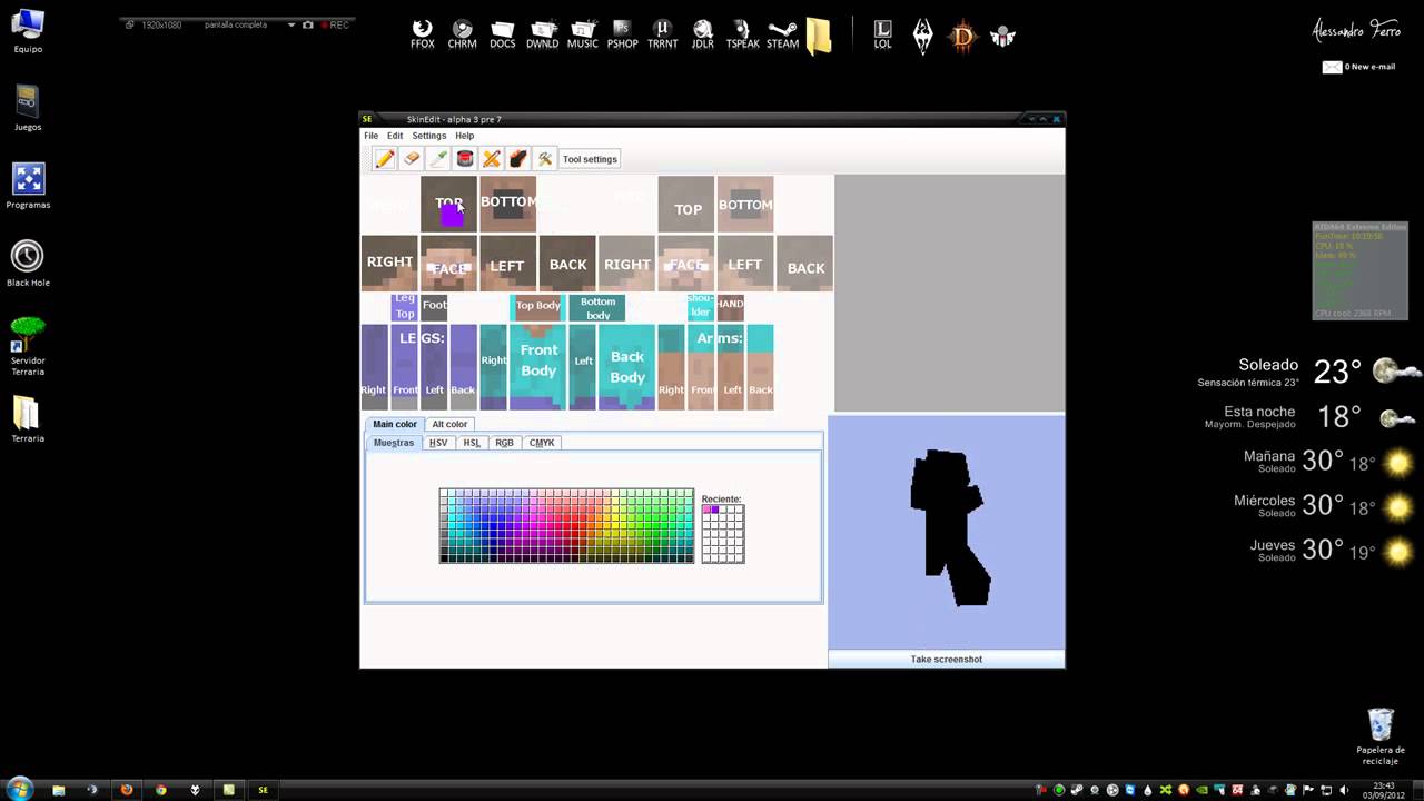 Tutorial | Crea tu propia skin para Minecraft | SkinEdit - YouTube