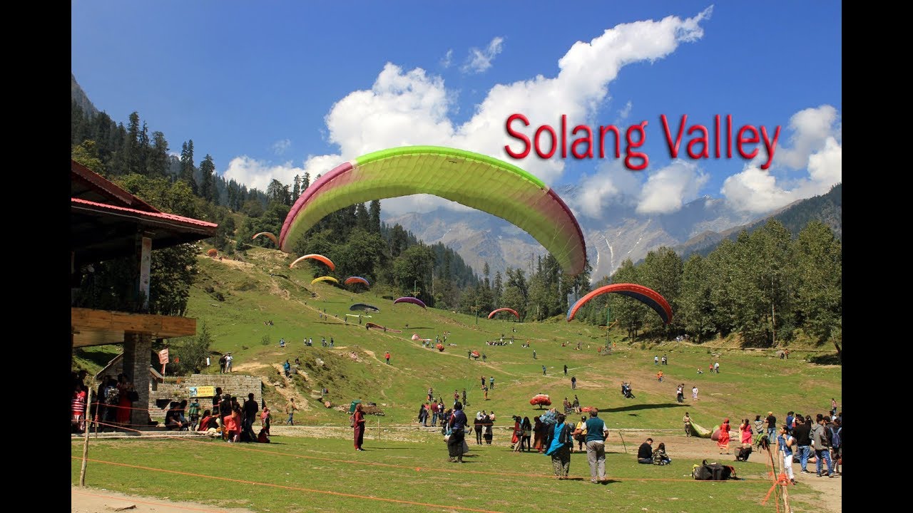 Paragliding at Solang Valley in Manali. Solang Valley the best ...