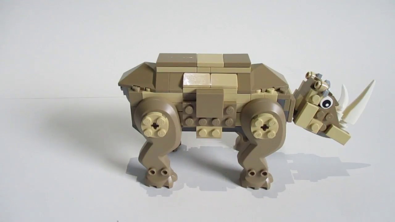 CUSTOM LEGO RHINO - YouTube