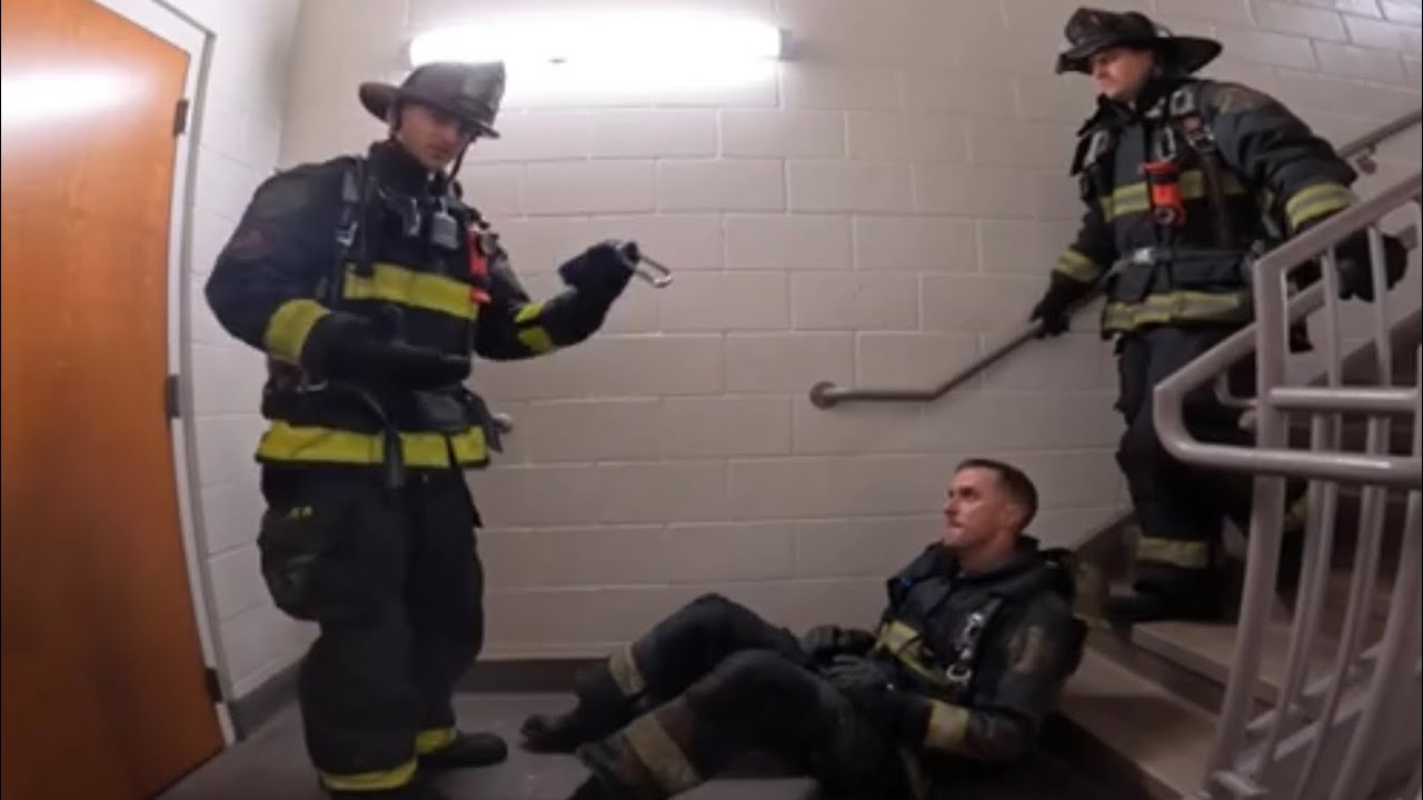 Moving a Downed Firefighter Up Stairs - multiple methods (LT Bassel ...