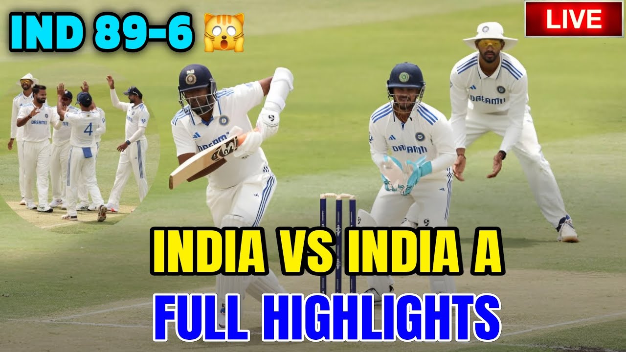 ind vs Ind A practice match 2024 live Highlights Team India practice ...