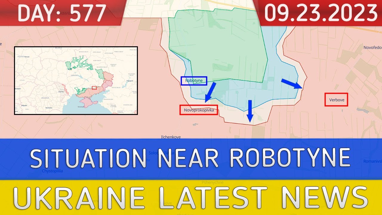 Breakthrough of Russian defense at Robotyne | Russia vs Ukraine war map ...