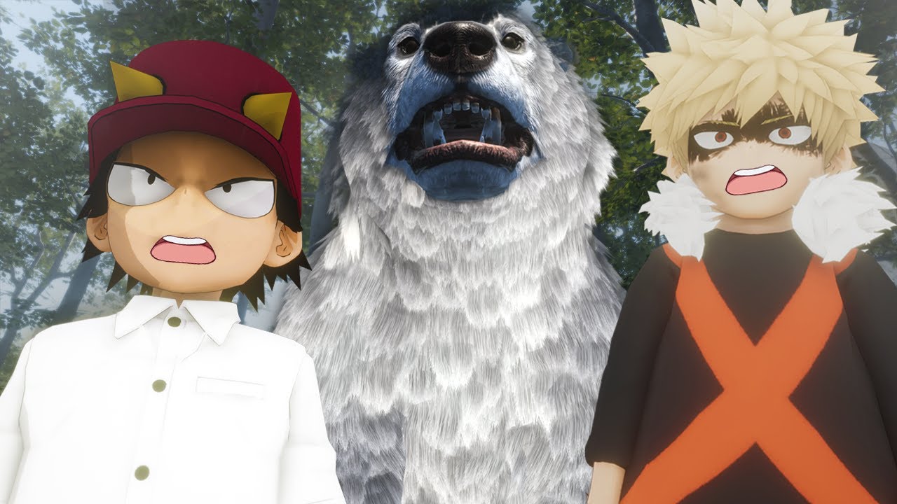 My Hero Academia Kids Fight Cocaine Bear! (mha vr) - YouTube