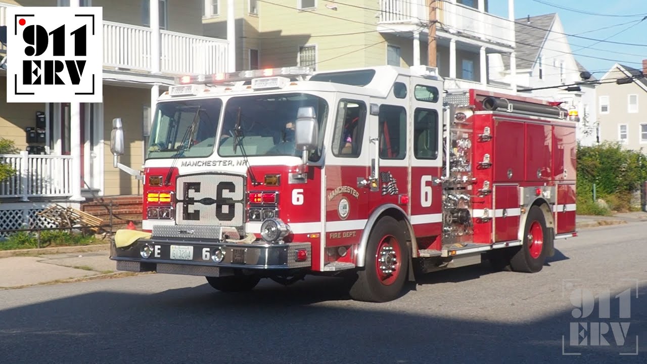 Manchester Fire Truck Responding | Engine 6 - YouTube