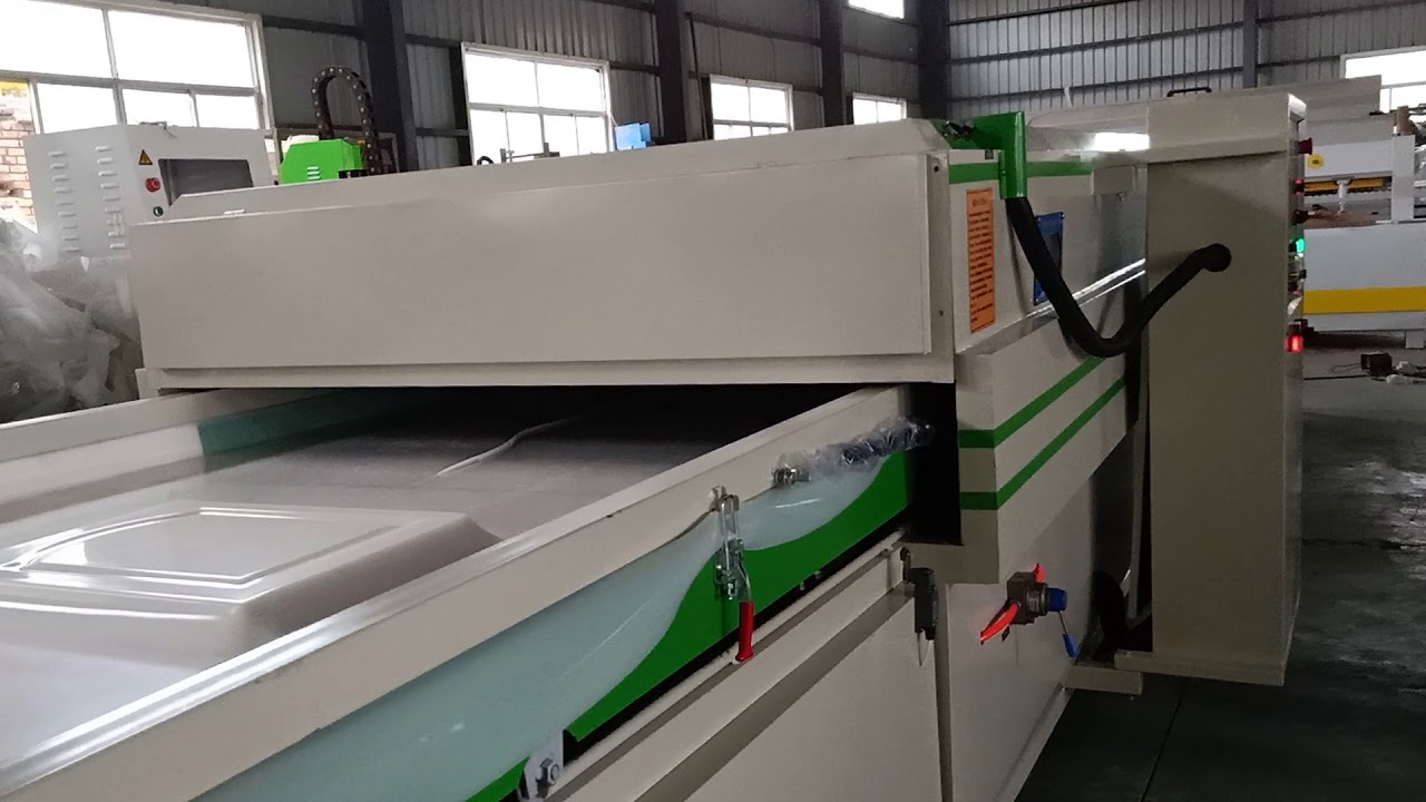 Automatic PVC film vacuum membrane press machine for wood door PVC foil ...