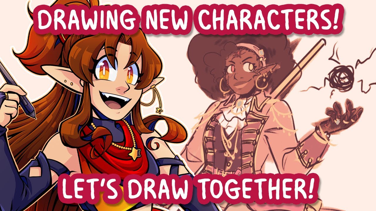 Let's Draw Together! Drawing New D&D Characters! - YouTube