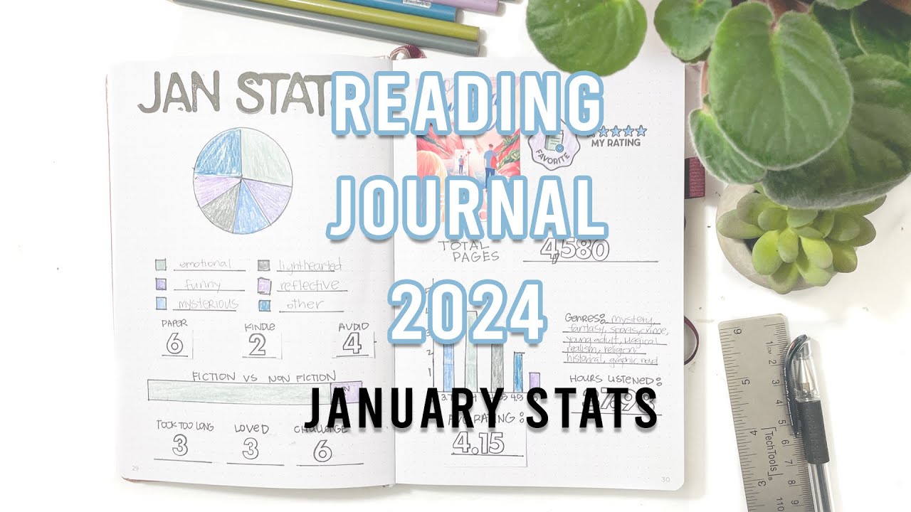 Reading Journal 2024 | January Stats and Books - YouTube