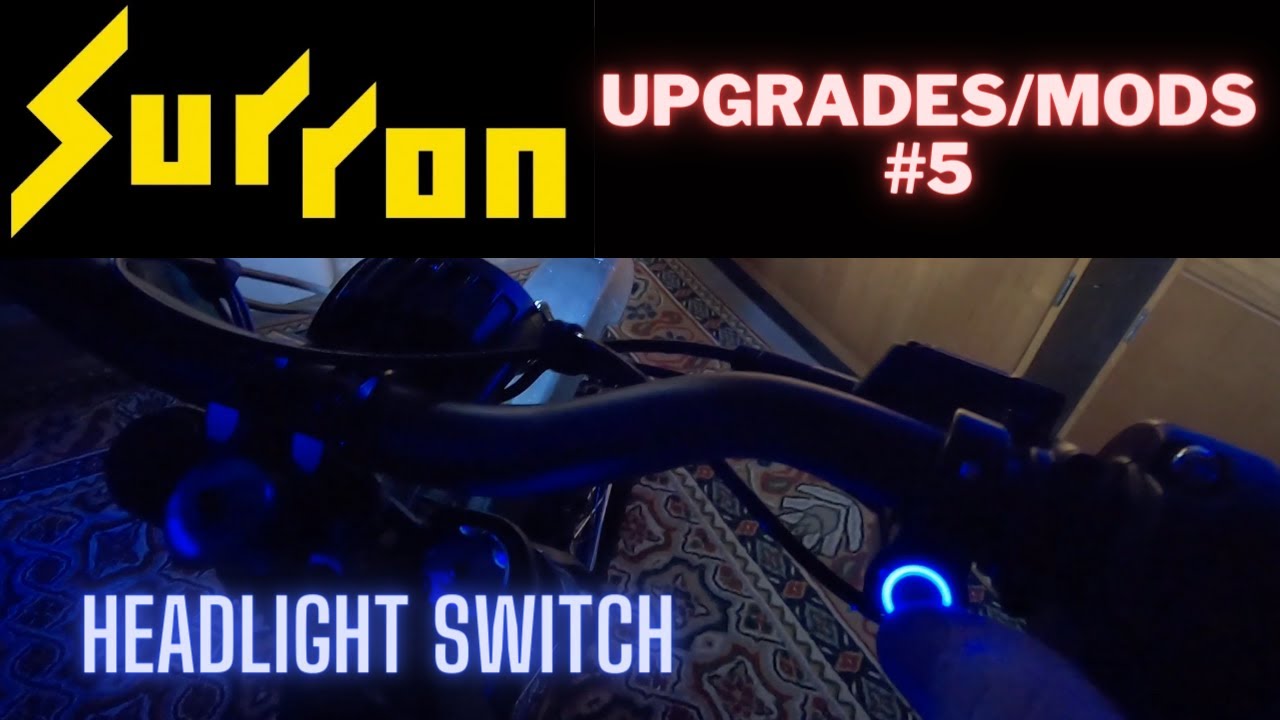 Sur ron X - Upgrades/Mods #5 - Installing Headlight Switch. - YouTube