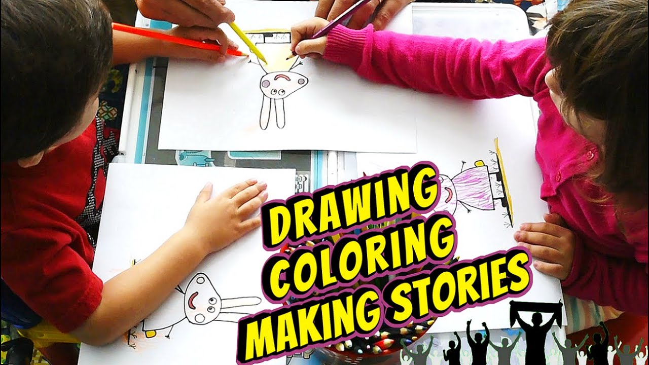 How to Draw, Coloring and Making Stories with Kids | COLORING PAGE ...