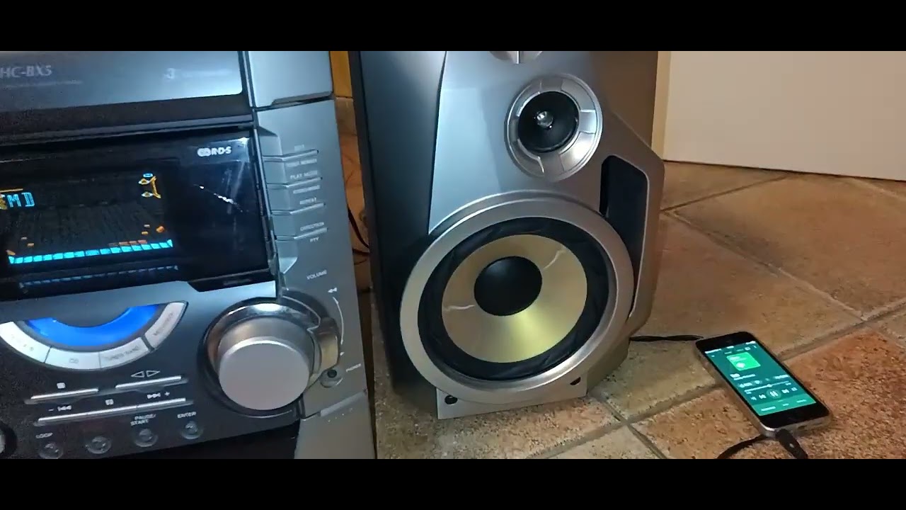 sony mhc-bx5 and ss-rxd5 - YouTube