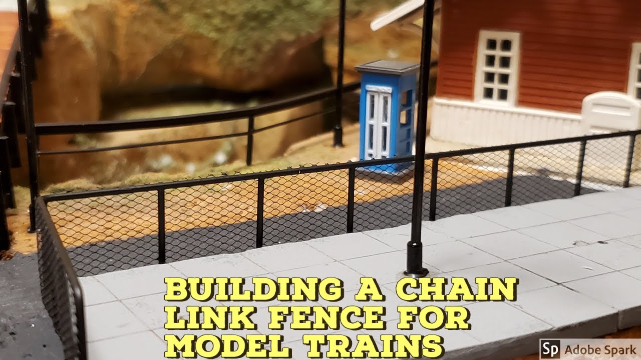 Making a Chain Link Fence for my HO Model train layout for under $5 ...
