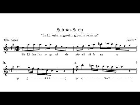 Hafız Kemal - Bir küheylan at gerektir göynüm ile yarışa (Şehnaz Şarkı)