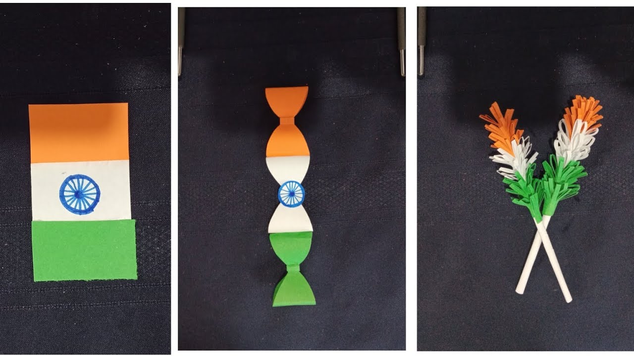 Simple & Easy Independence day craft | Tricolor crafts | Paper craft ...