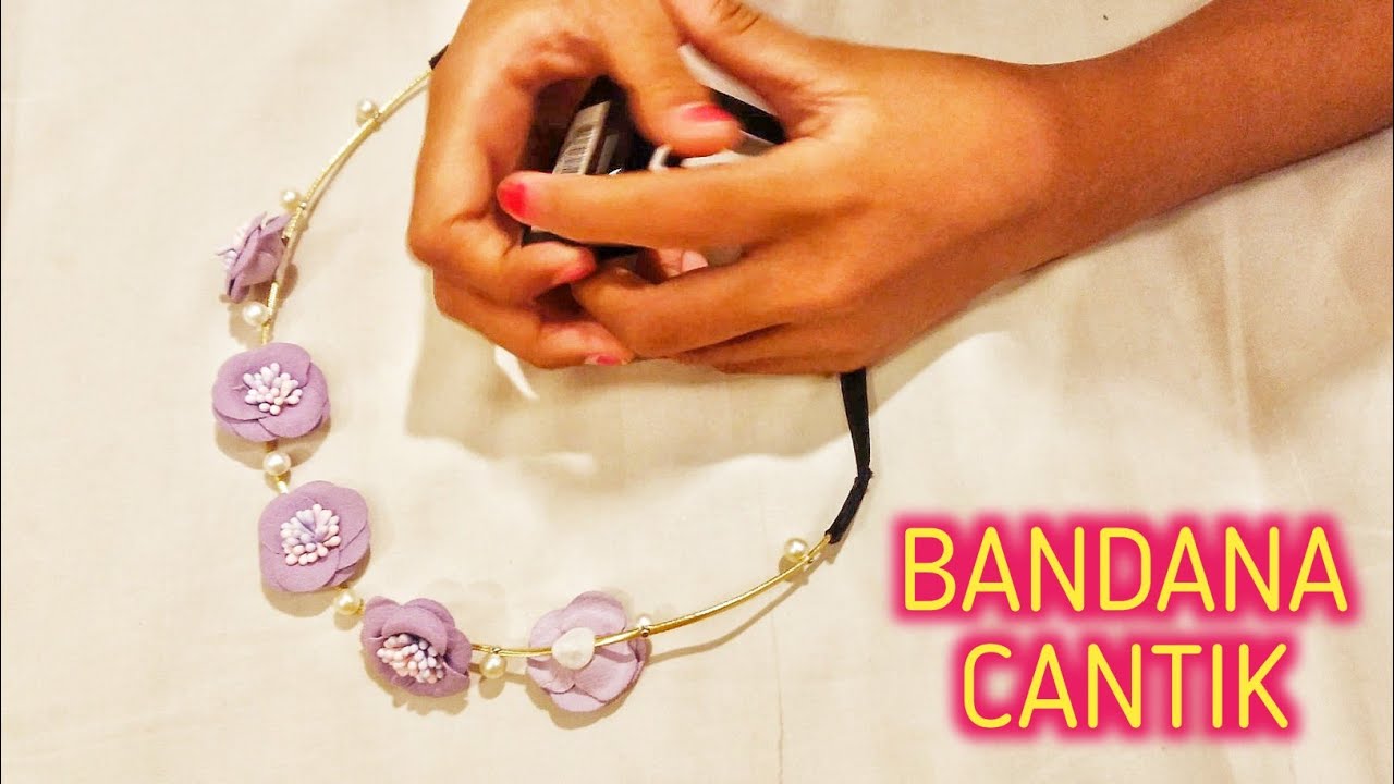 Review BANDANA, BANDO, HAIRSTYLES, HEADBAND Motif BUNGA 🌺 - YouTube