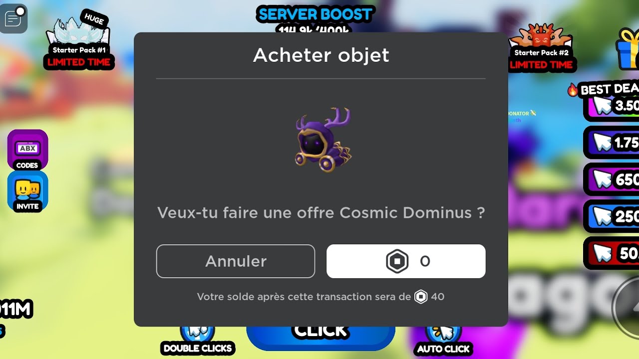 Sniping Cosmic Dominus #619 (free ugc limited) - YouTube
