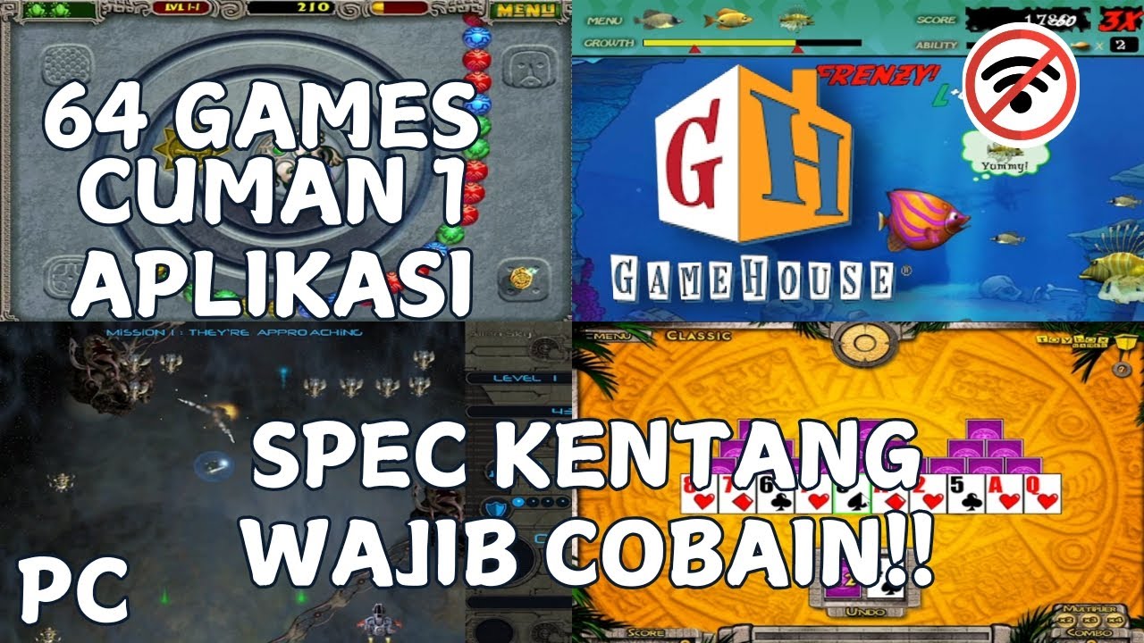 64 GAME PC GRATIS !! PC KENTANG WAJIB DOWNLOAD!! - YouTube