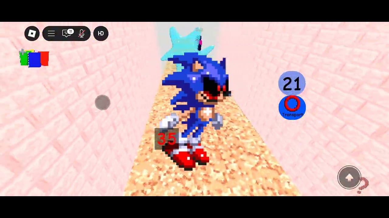 Becoming Sonic.exe in play as baldi - YouTube