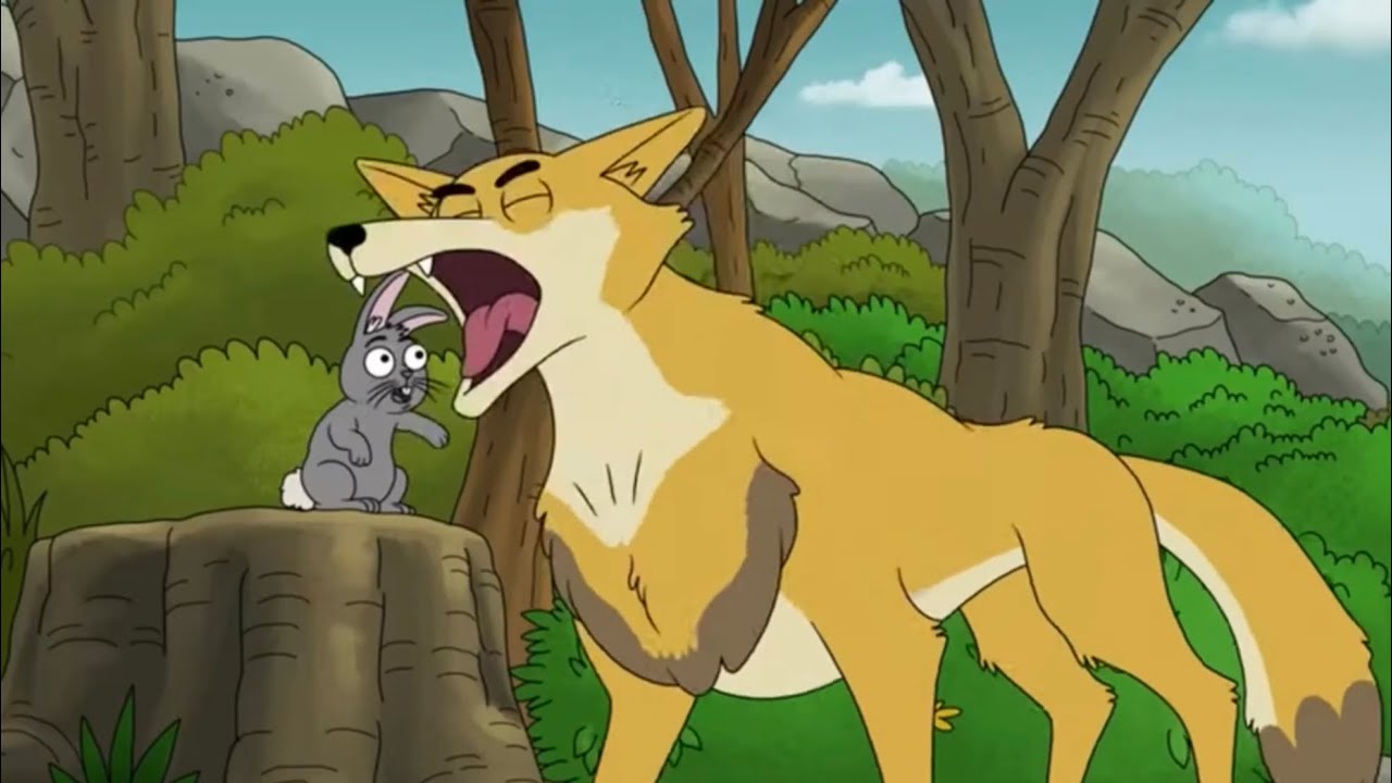 Coyote eats rabbit (HB) - YouTube