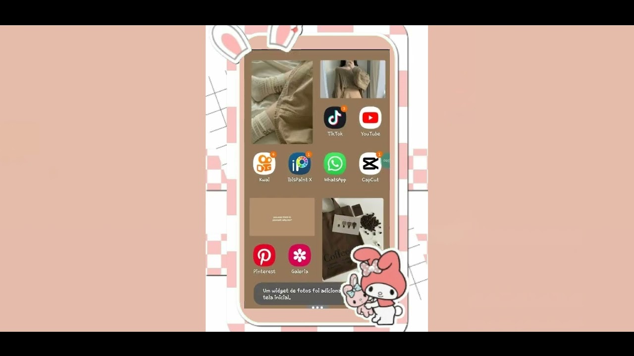 🍀como por foto na tela Inicial🍀 - YouTube