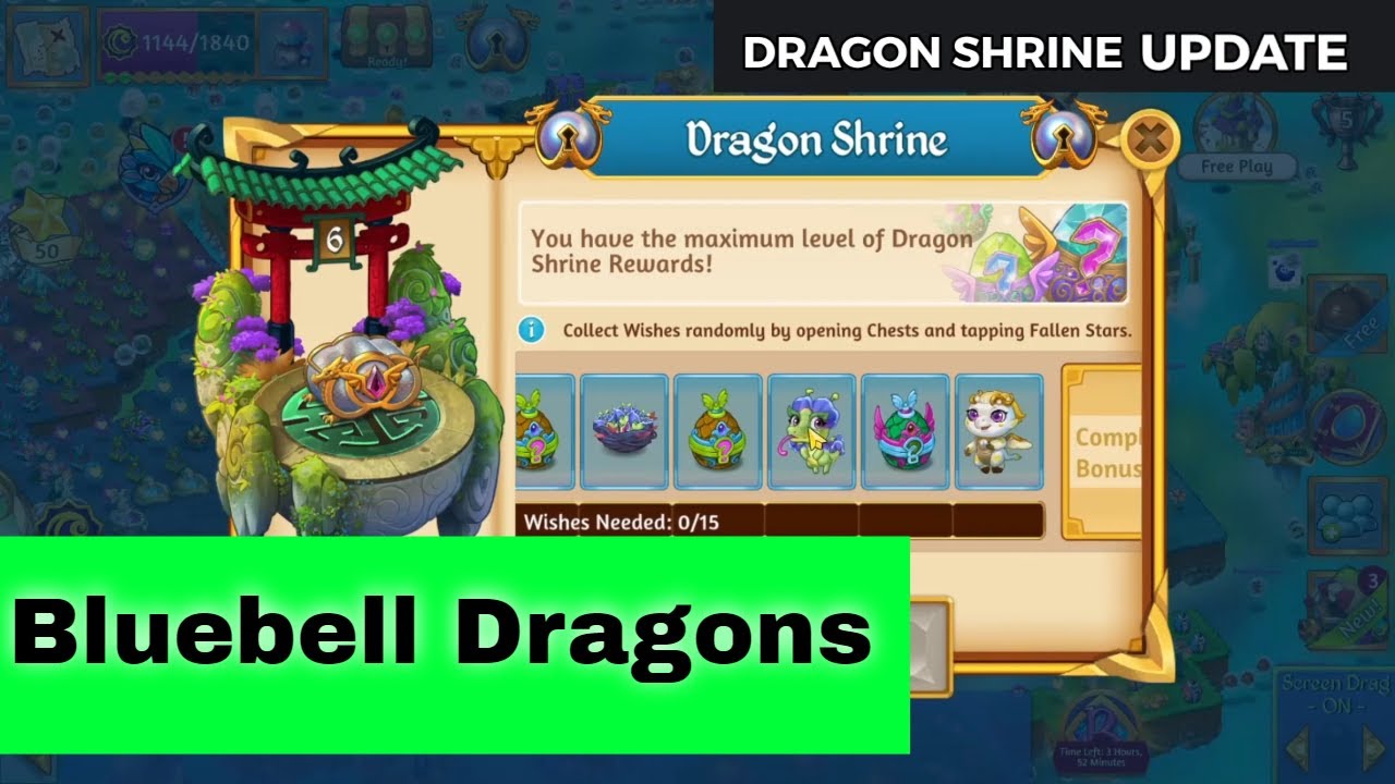 Merge Dragons - Dragon Shrine Update - Bluebell Dragons - YouTube