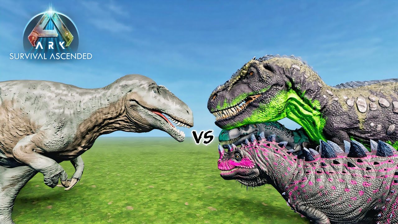 NEOVENATOR VS ARK DINOSAURS | ARK: SURVIVAL ASCENDED - YouTube