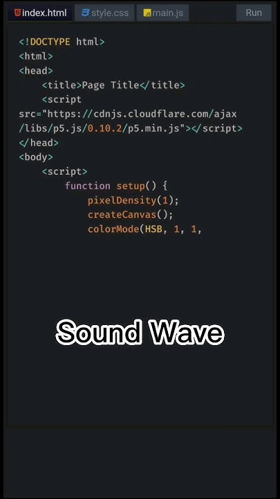 SOUND WAVE 🎶 | HTML CSS JAVASCRIPT - YouTube