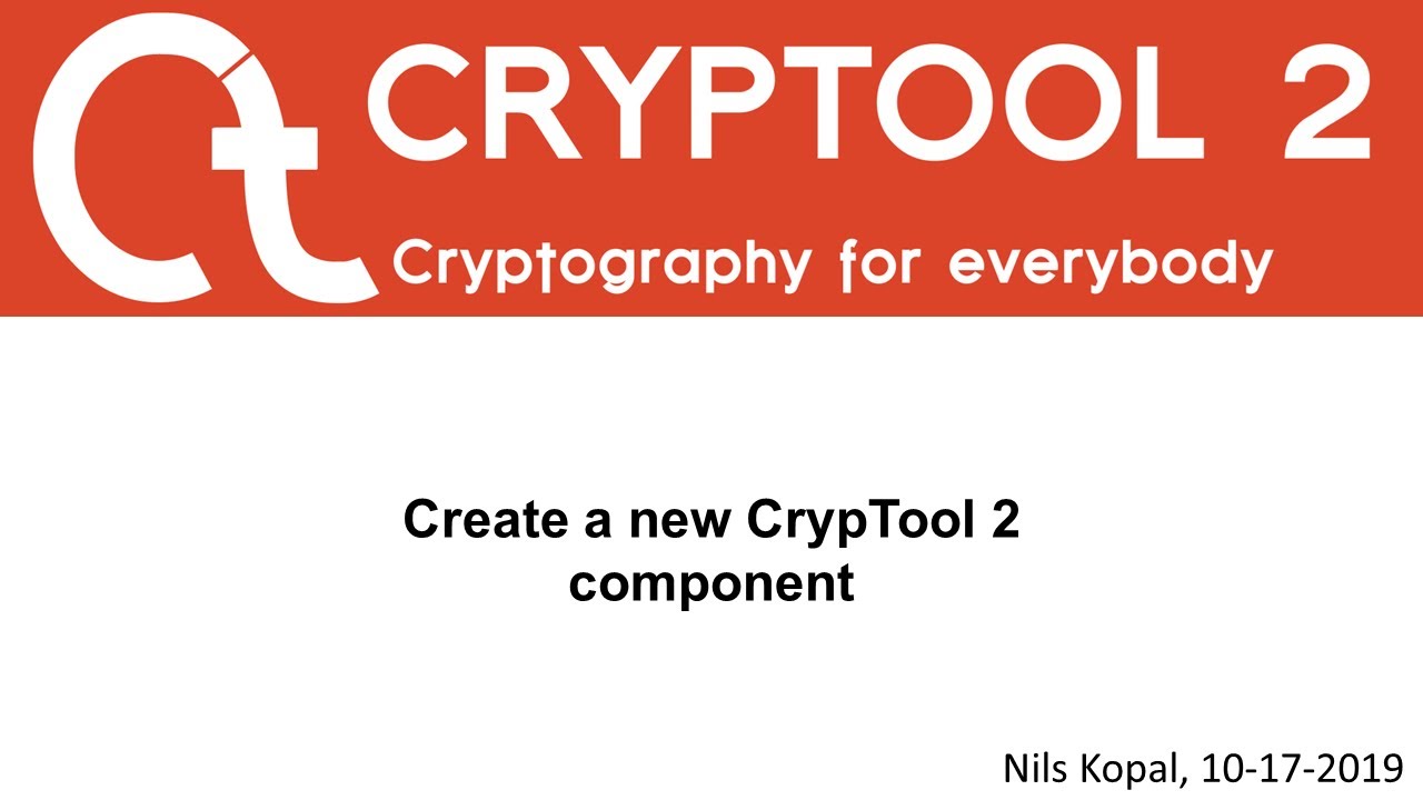03 - Create a new CrypTool 2 Component (CrypTool 2 Development Series ...