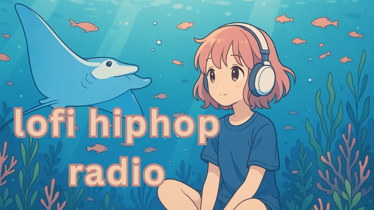 🌧️ LIVE Lofi Hip Hop – Chill Beats w/ Anime Girl Underwater & Friends ...