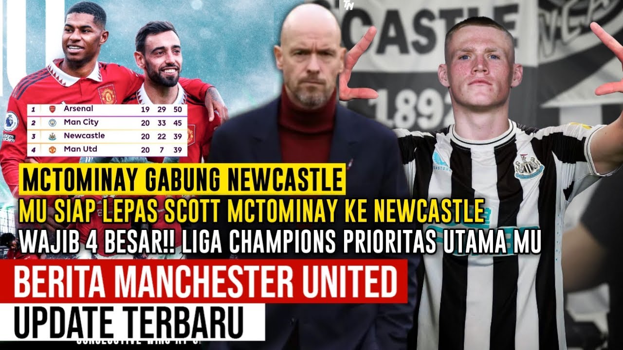 GOODBYE MC TOMINAY👋MU SIAP LEPAS MCTOMINAY KE NEWCASTLE😞AMBISI 4 BESAR ...
