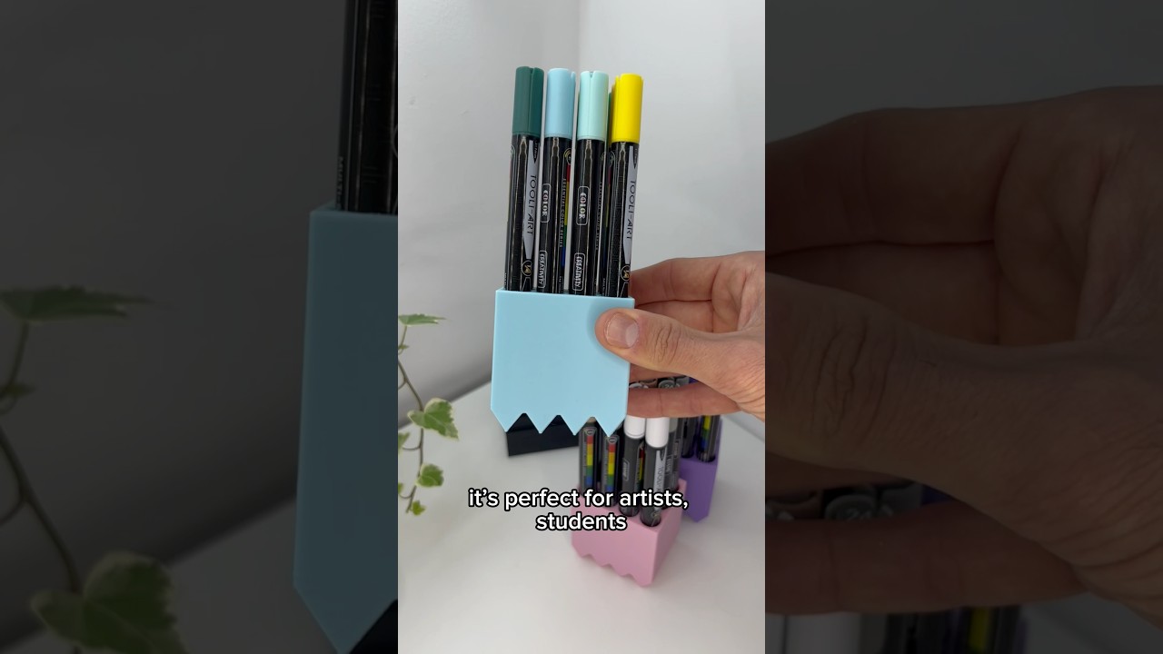 3D Printed Modular Markers Organizer - Perfect for Desk Setup ...