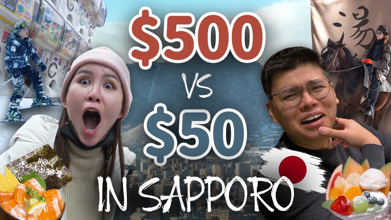 $50/Day VS $500/Day Budget In Sapporo, Japan | TSL Travels - YouTube