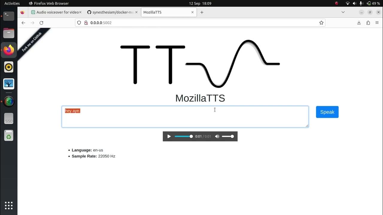 2018-2021 - Mozilla TTS (glitch) - YouTube