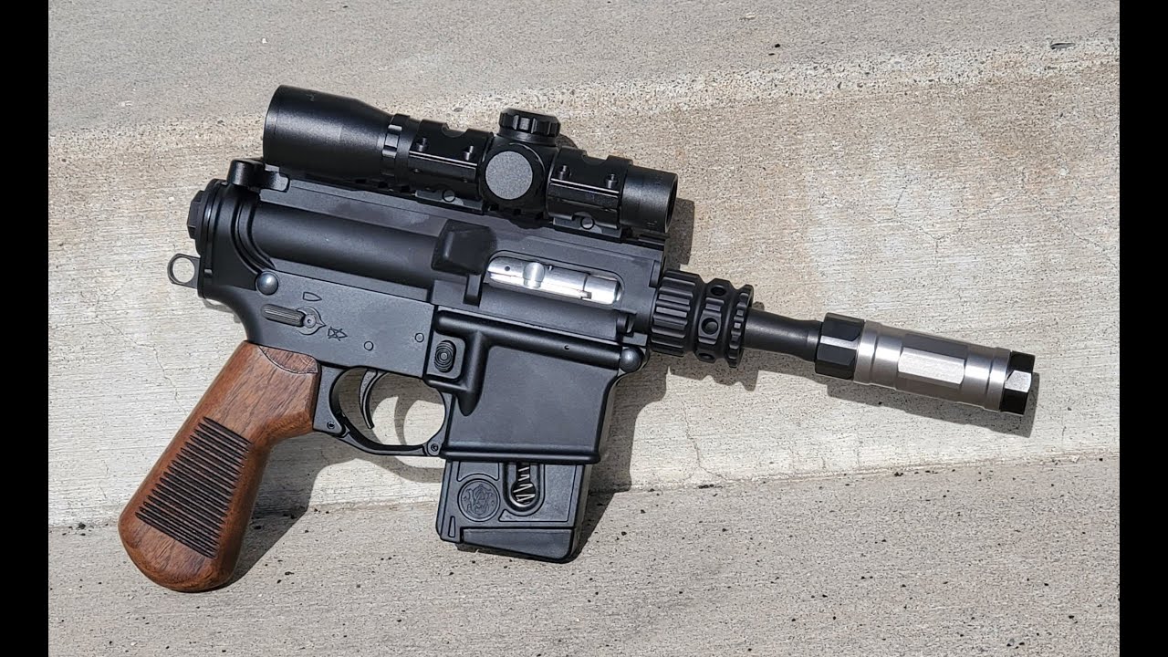 Han Solo Blaster DL-44 22LR - YouTube