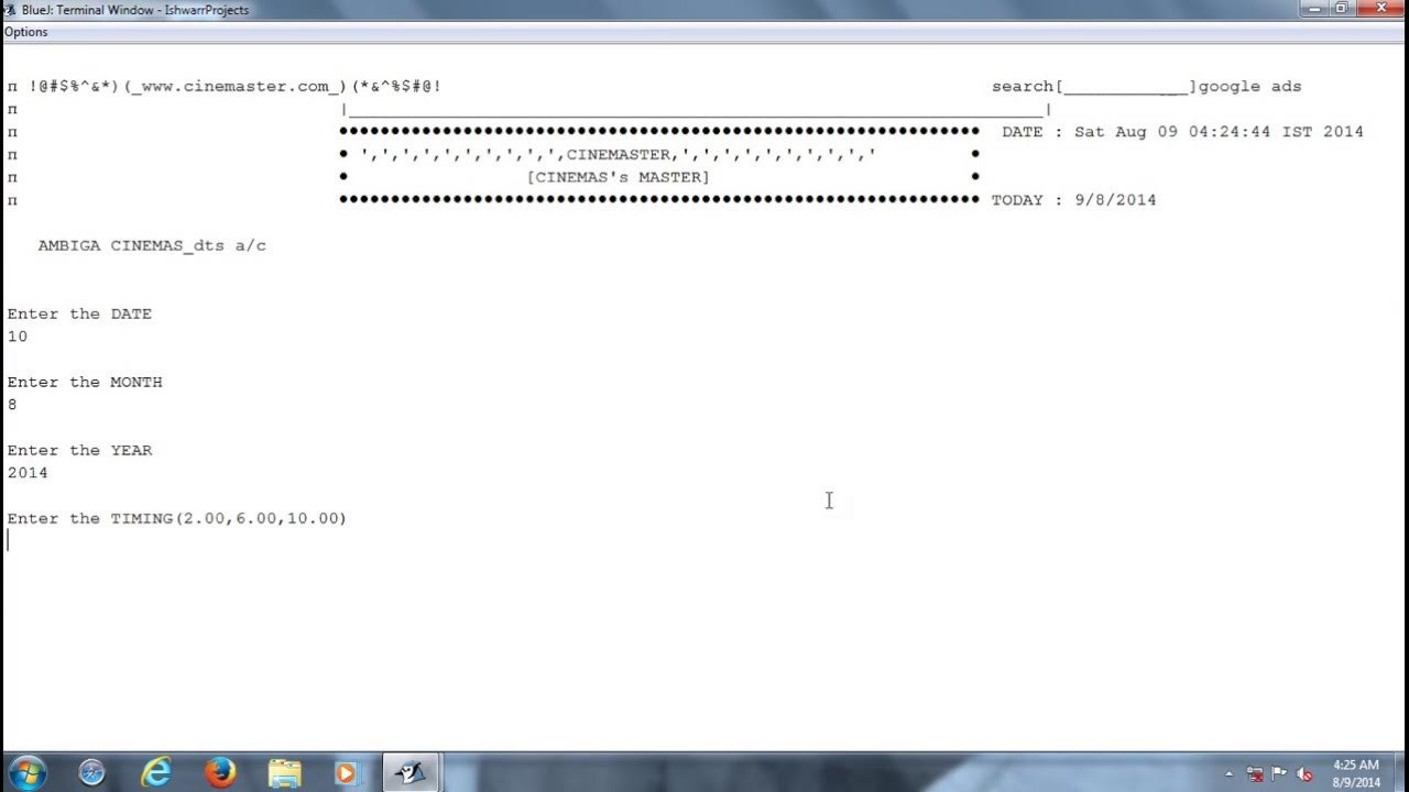 Java Project: Online Movie Ticket Booking System Project in BlueJ - YouTube