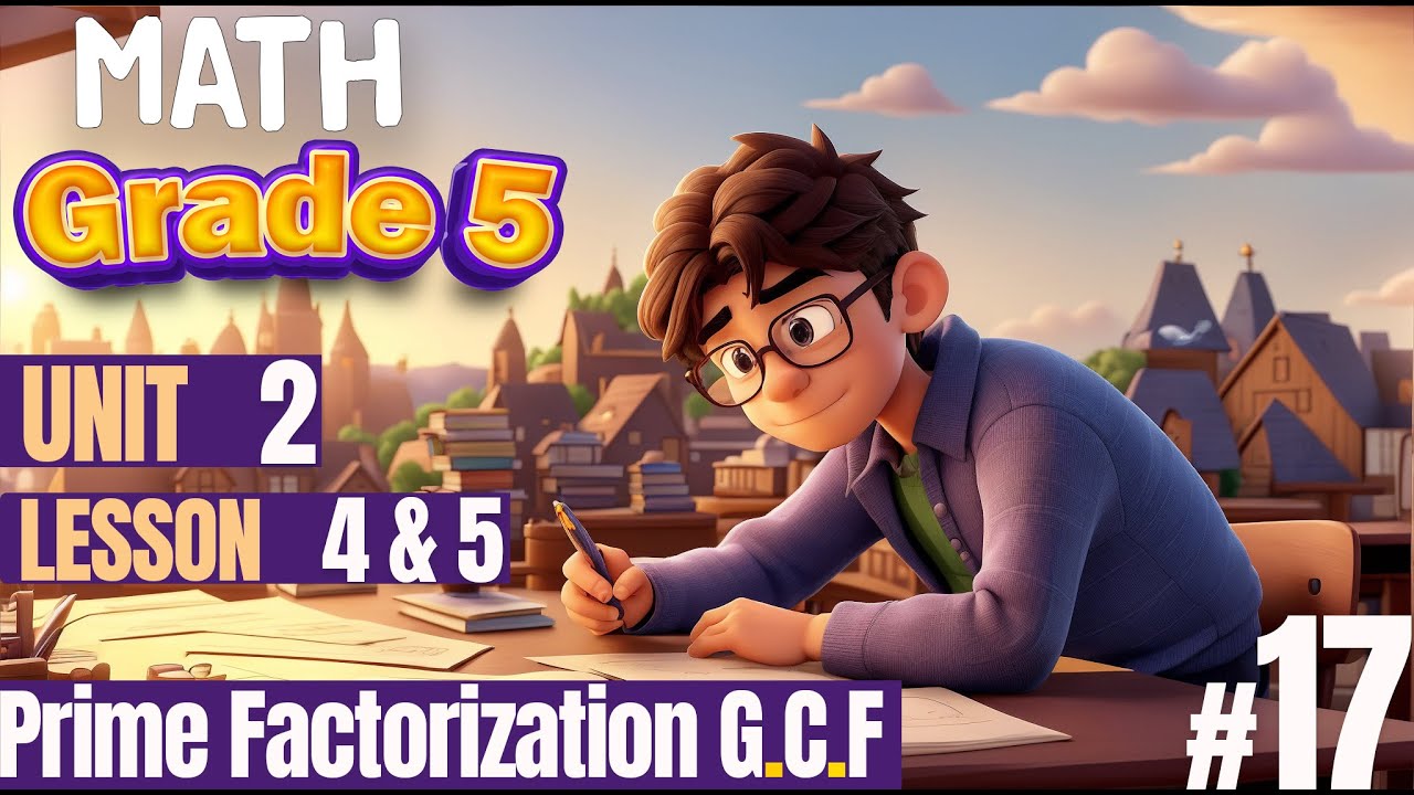 | Unit 2 | Lesson 4 , 5 | Prime Factorization G.C.F 🔴 شرح منهج ماث جريد ...
