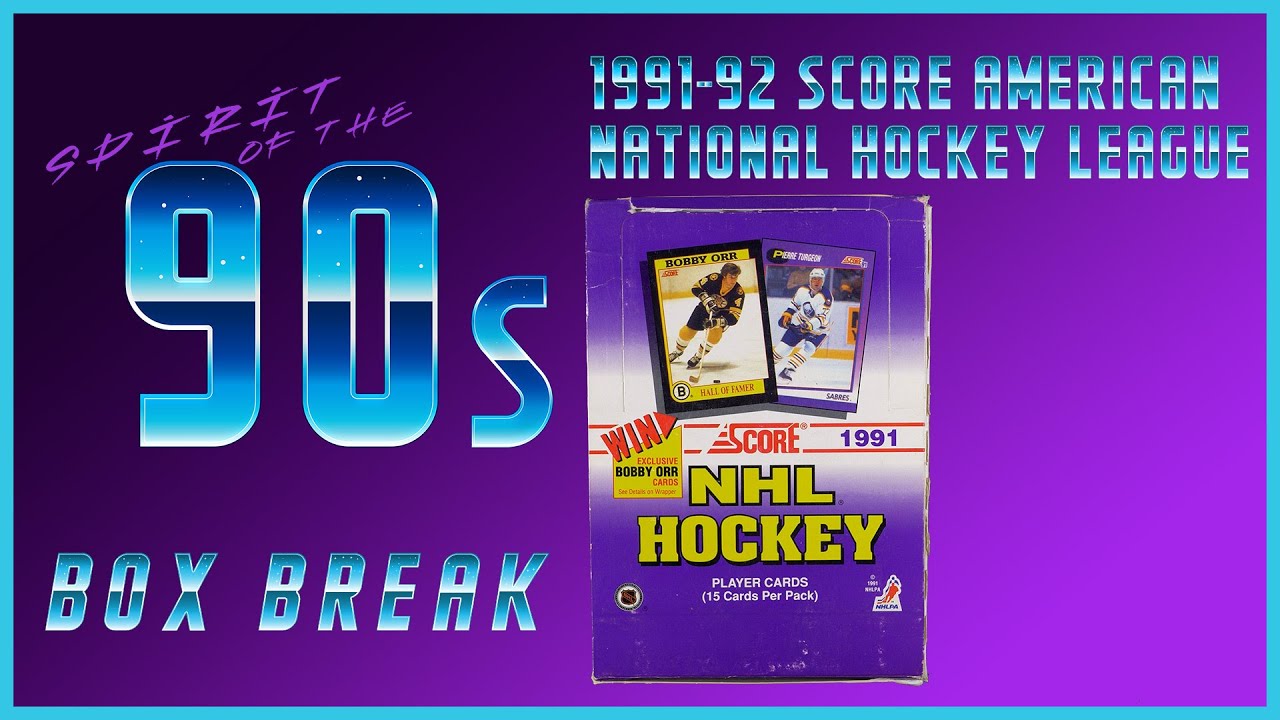 1991-92 Score American NHL - BOX BREAK [#05A] - YouTube