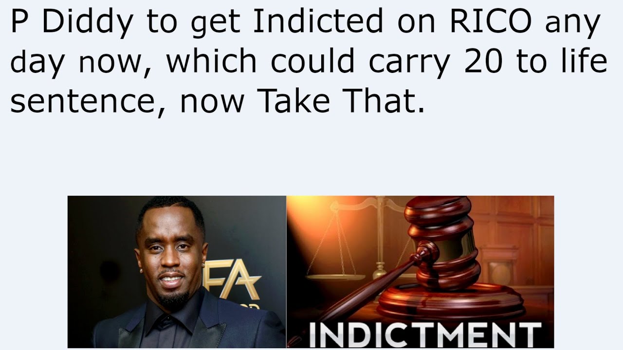 P Diddy to get Indicted on RICO any day now, which could carry 20 to ...