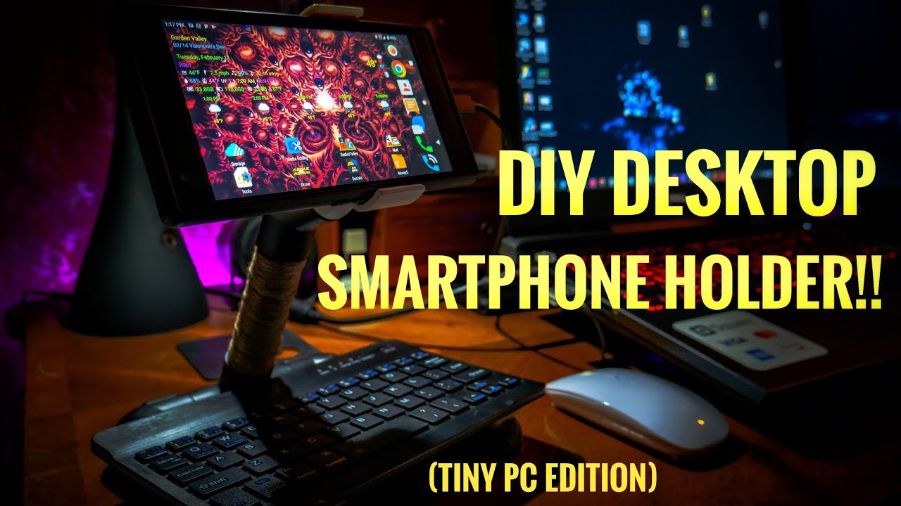 Desktop Smartphone Holder (Very Easy To Build) - YouTube