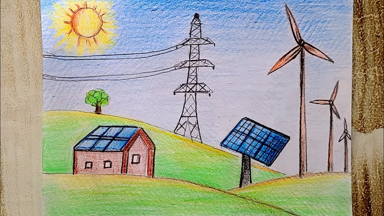 SAVE ELECTRICITY ENERGY DRAWING / ENERJİ TASARRUFU ÇİZİMİ #saveenergy # ...