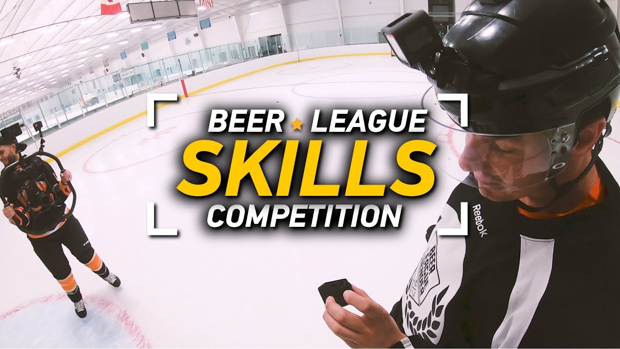 DESTROYING GOPRO's | Beer League Hockey Skills Competition - YouTube