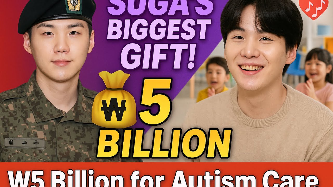 BTS SUGA Donates 5Billion ₩ for Autism Center After Military Discharge ...