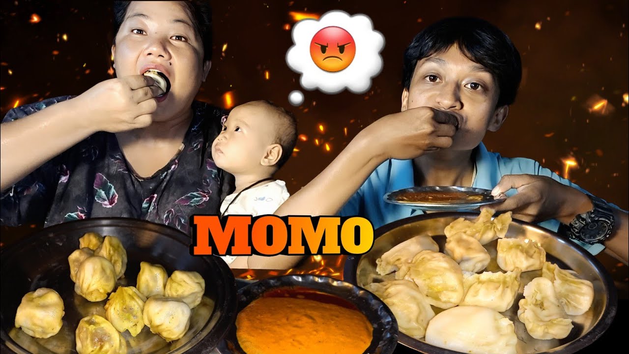 Chicken Momo 🥟 vs Buff Momo Challenge | Spicy Taste Test Reaction🔥 ...