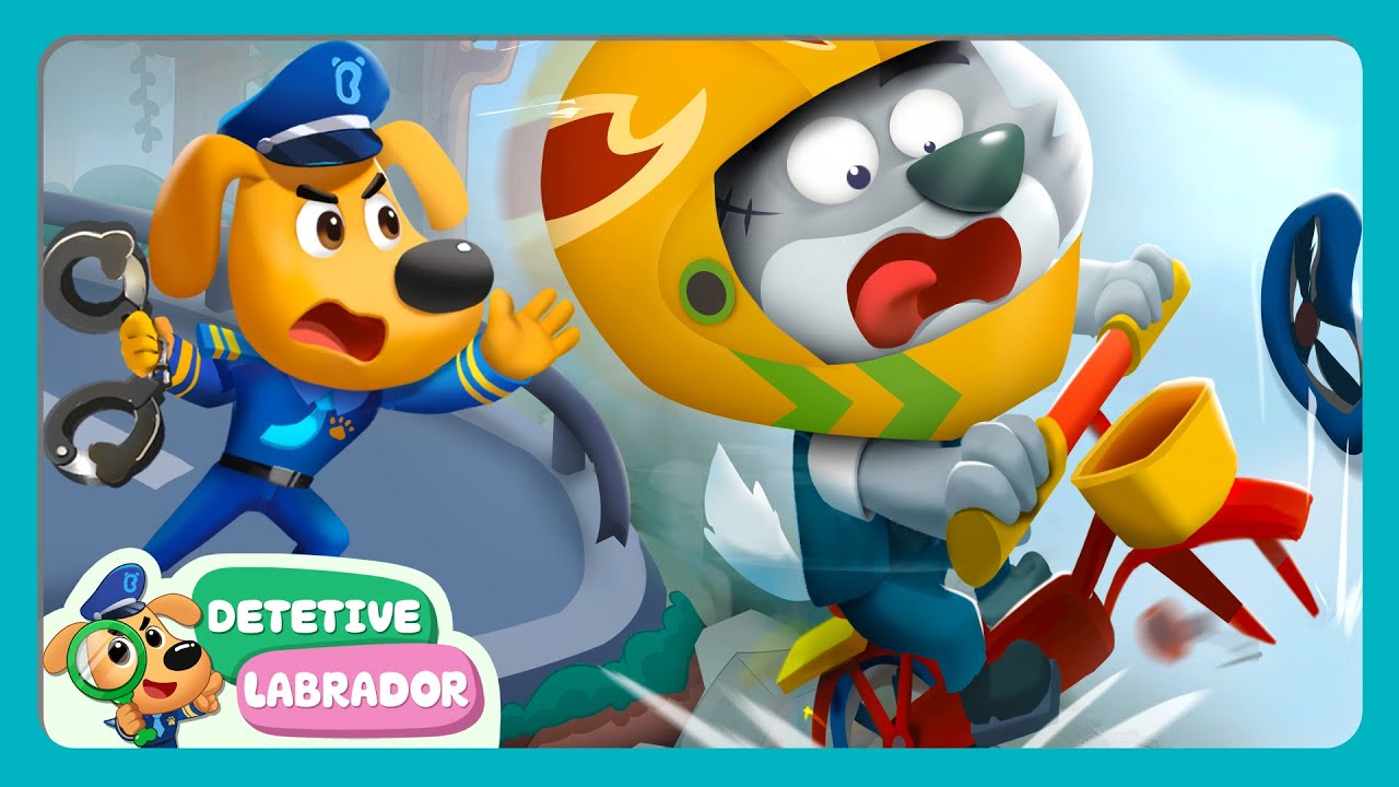 Perseguição ao Lobo Mau 🐺 Desastres Naturales ⛈️ Desenho Animado 🔍 ...