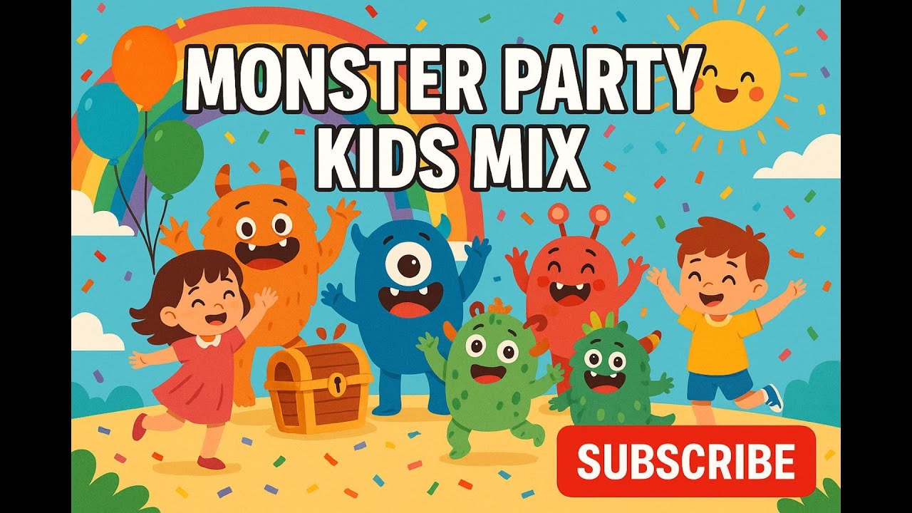 Monster Party Kids Mix Fun Music for Children and Family - YouTube