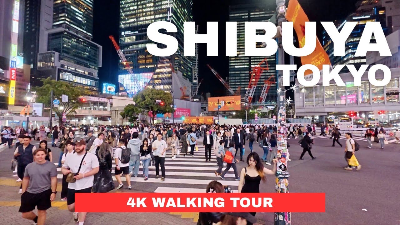 [4K HDR] JAPAN - Night Walk in Tokyo Shibuya Crossing | Spring 2025 ...